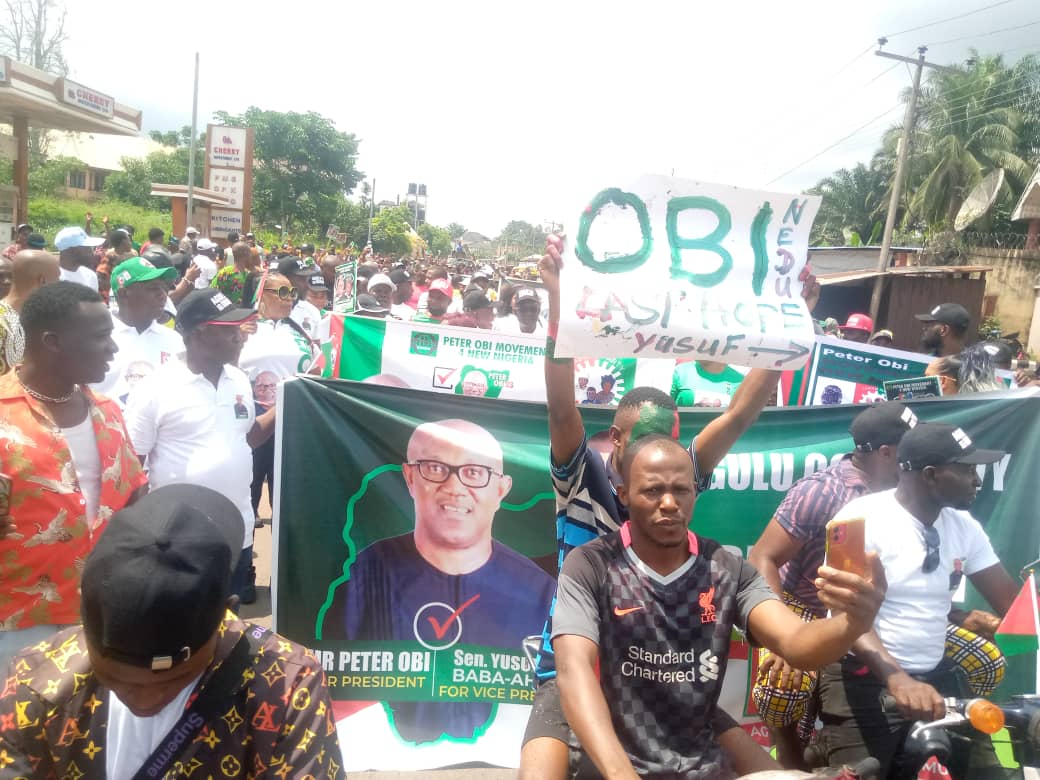 2023: Agulu community shuts down for high-flying son, Peter Obi ...